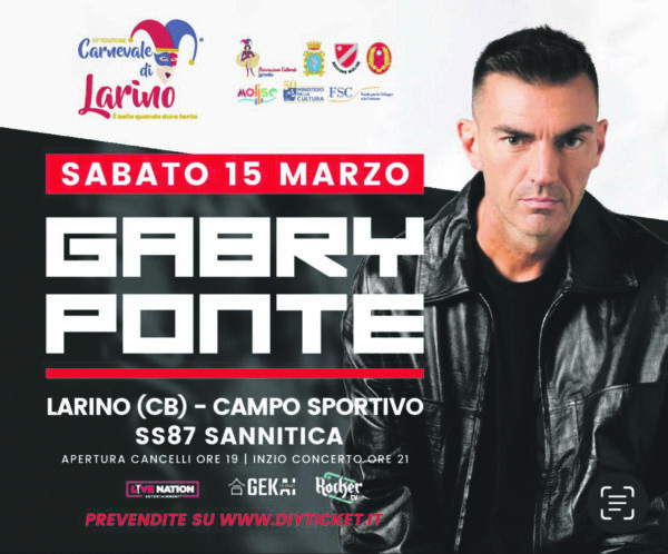 Il Carnevale ‘infinito’ fa festa con Gabry Ponte | PrimoPiano Molise